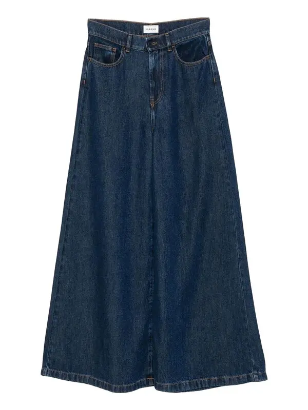 P.a.r.o.s.h Joy Long Denim Skirt - Blue