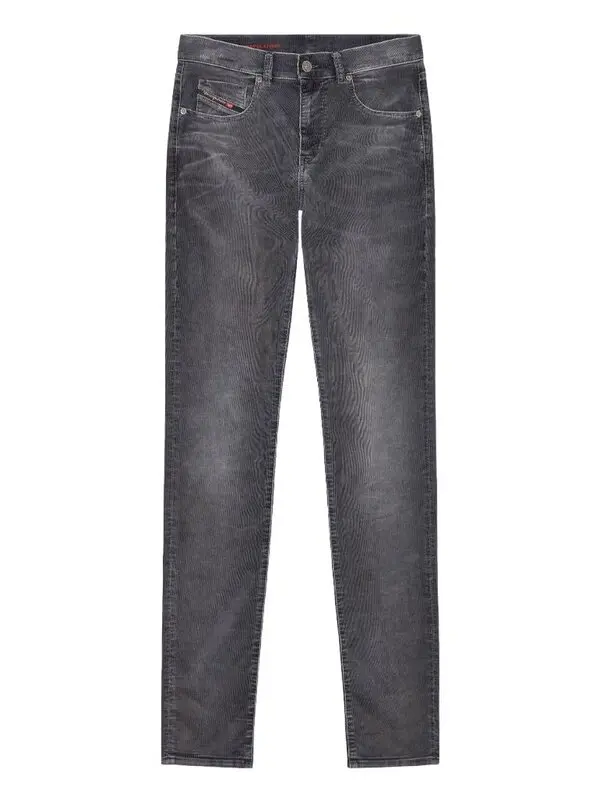 DIESEL® Slim-fit Jeans With Belt Loops And Zipper Closure - Black