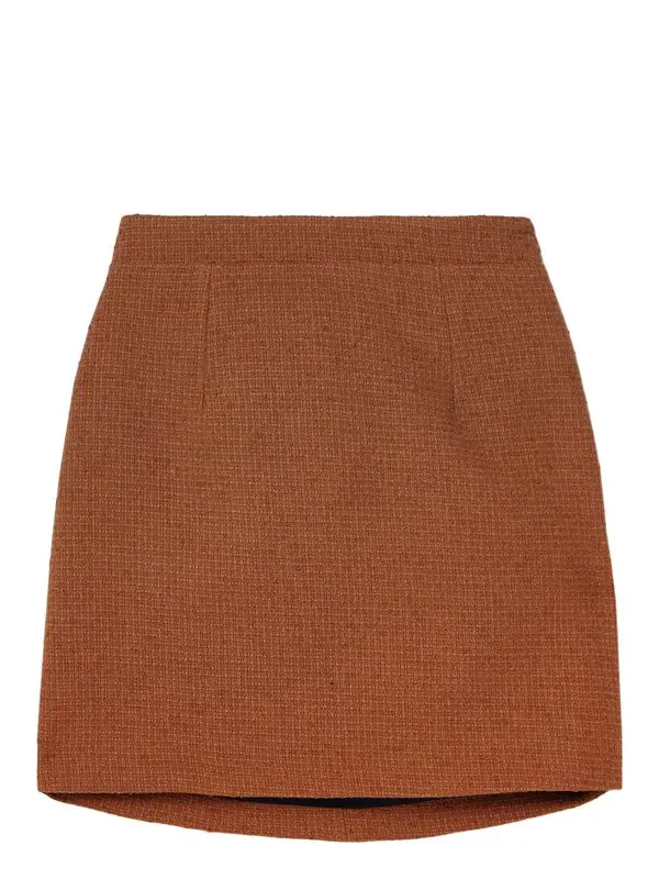 PATOU Mid-rise Mini Skirt - Brown