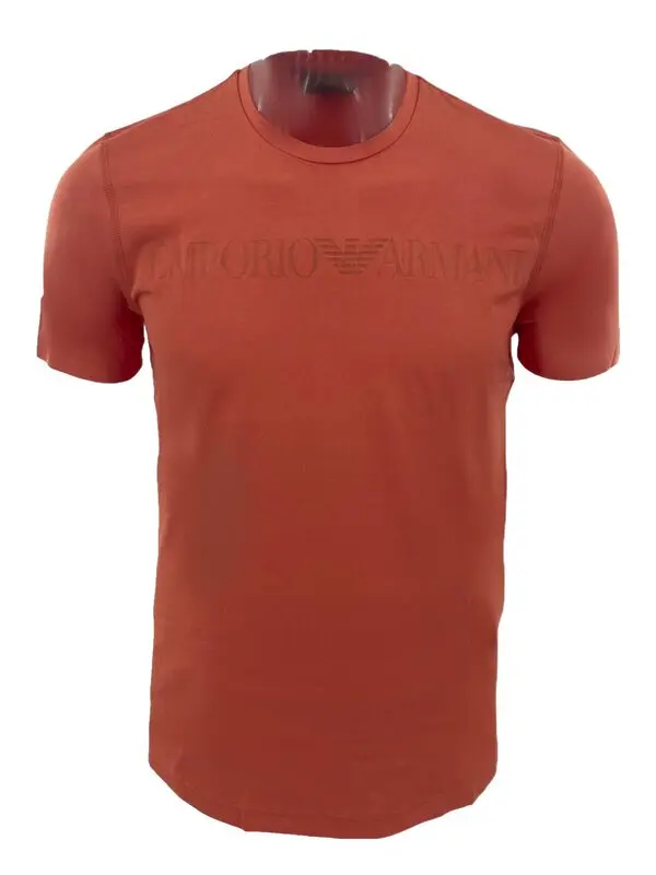 Emporio Armani Item O-neck Short-sleeved T-shirt - Red
