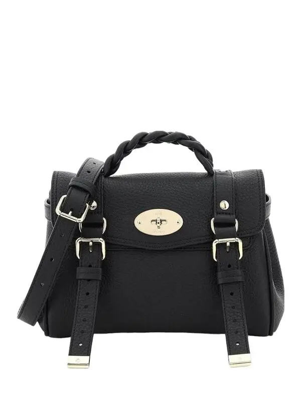 Mulberry Mini Alexa Buckled Crossbody Bag - Black