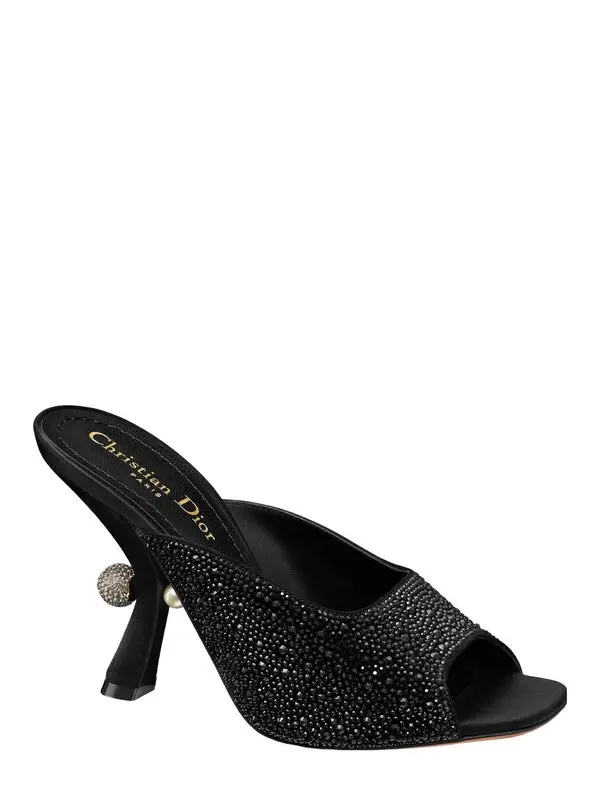 Dior Tribales Heeled Slide - Black