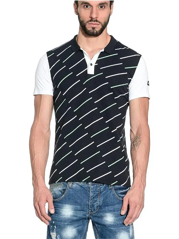 Emporio Armani Logo Details Polo Shirt - Black