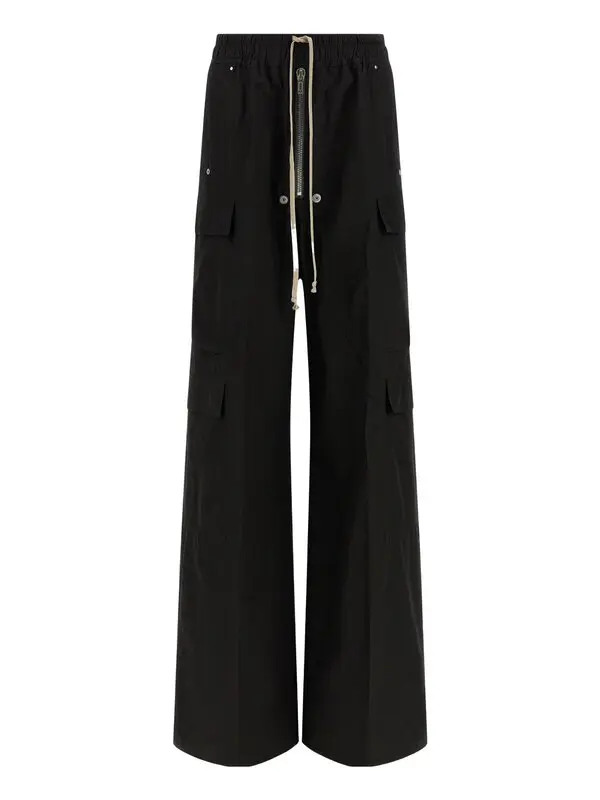 Rick Owens Wide-leg Cargo Pants With Drawstring - No