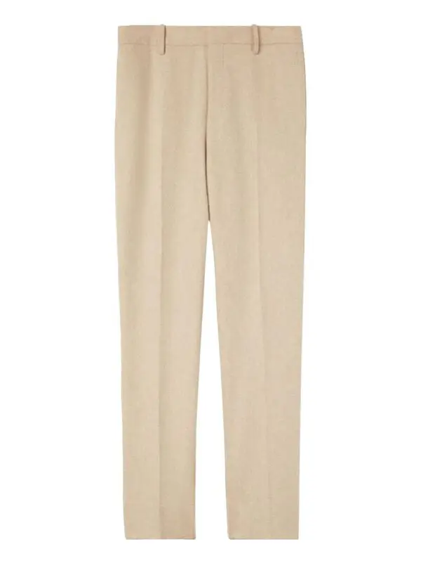 Off-White Logo Tag High Waist Pants - Nude