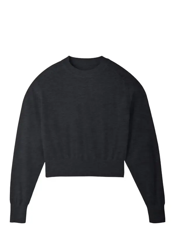 Jacquemus Maglia Girocollo Ribbed Knit Sweater - Black