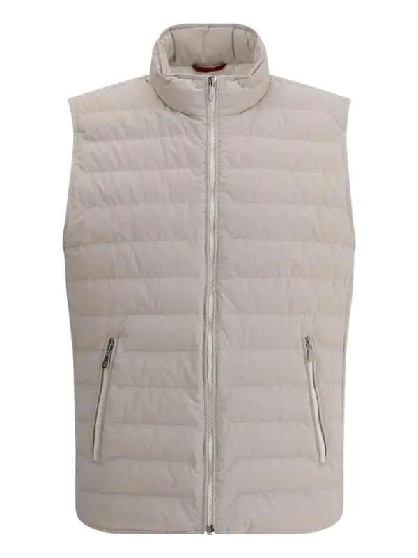 Brunello Cucinelli Quilted Zipped Gilet - Gray