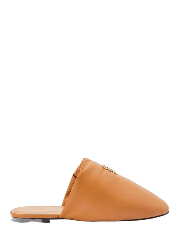 Loewe Padded Anagram Mule In Lambskin - Brown