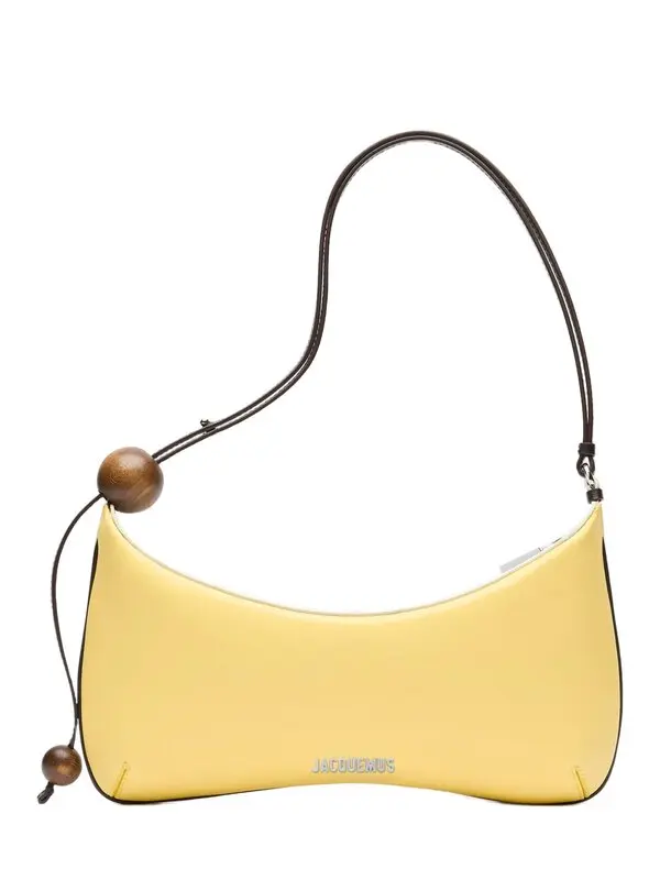 Jacquemus Large Bisou Perle Shoulder Bag - Light Yellow