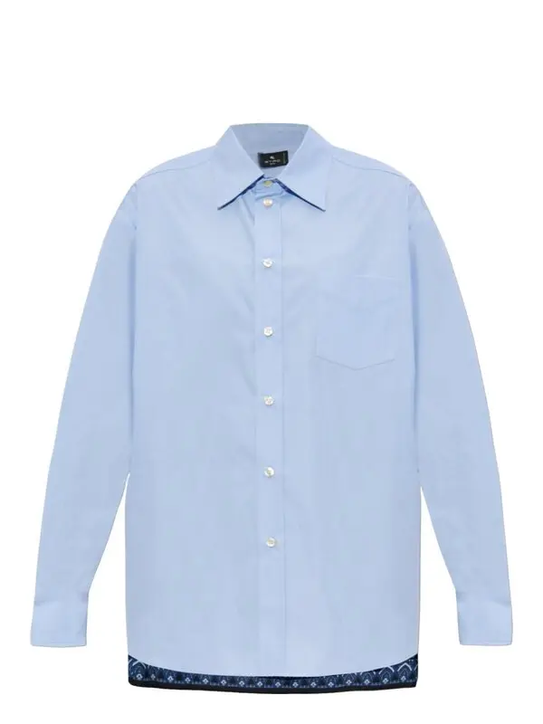 Etro Printed Back Shirt - Blue