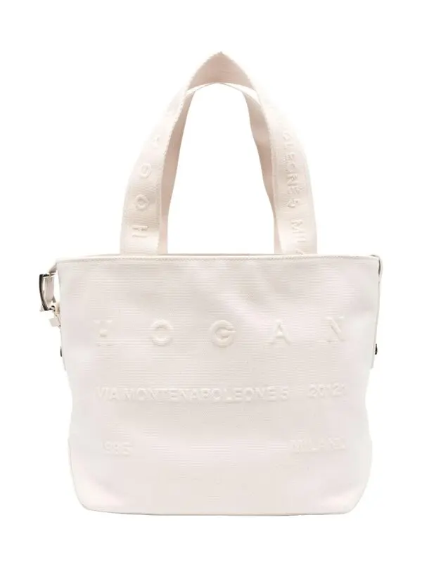 Hogan Medium Open Top Tote Bag - White