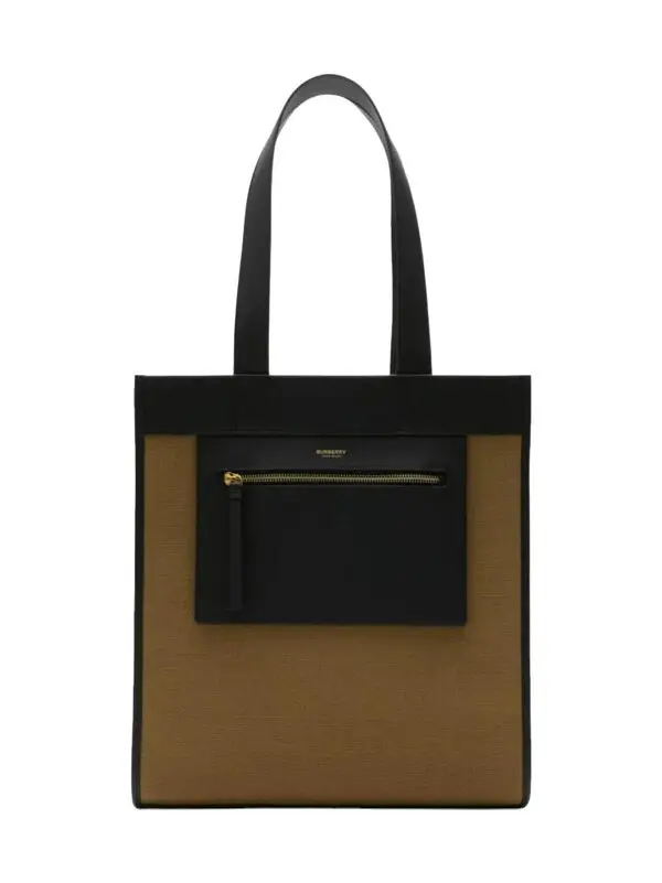 Burberry Logo Tote Bag - Camel-colored