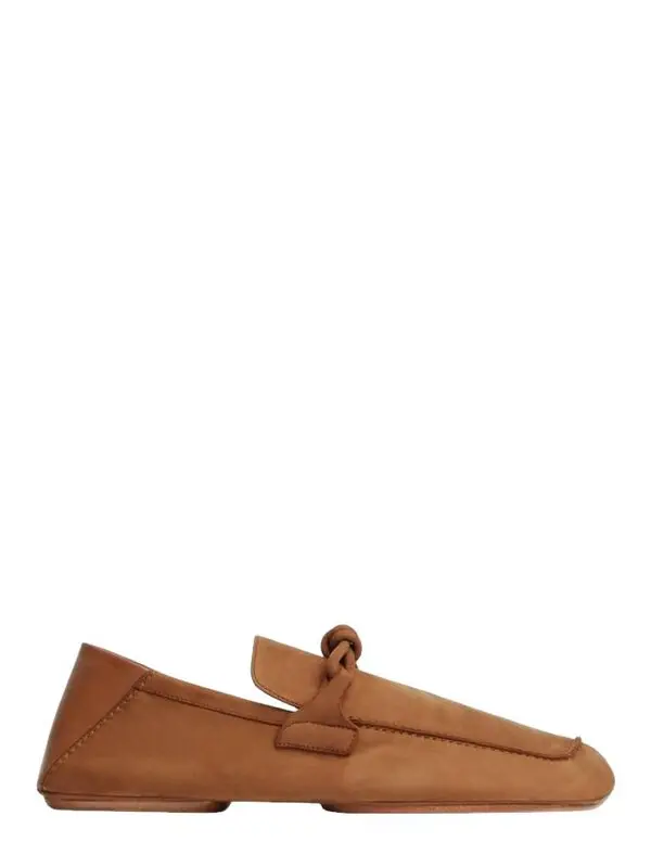 Bottega Veneta Daddy Knot Detailed Loafers - Mud Color