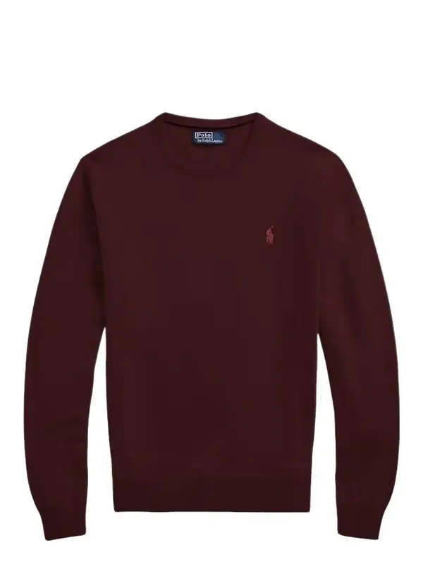 Polo Ralph Lauren Embroidered Crewneck Jumper - Brown