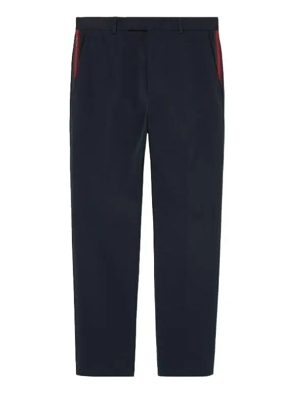 Gucci Logo Detailed Straight-leg Pants - Black