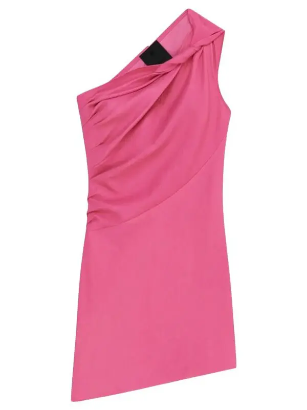 Givenchy Asymmetric Draped Mini Dress - Pink