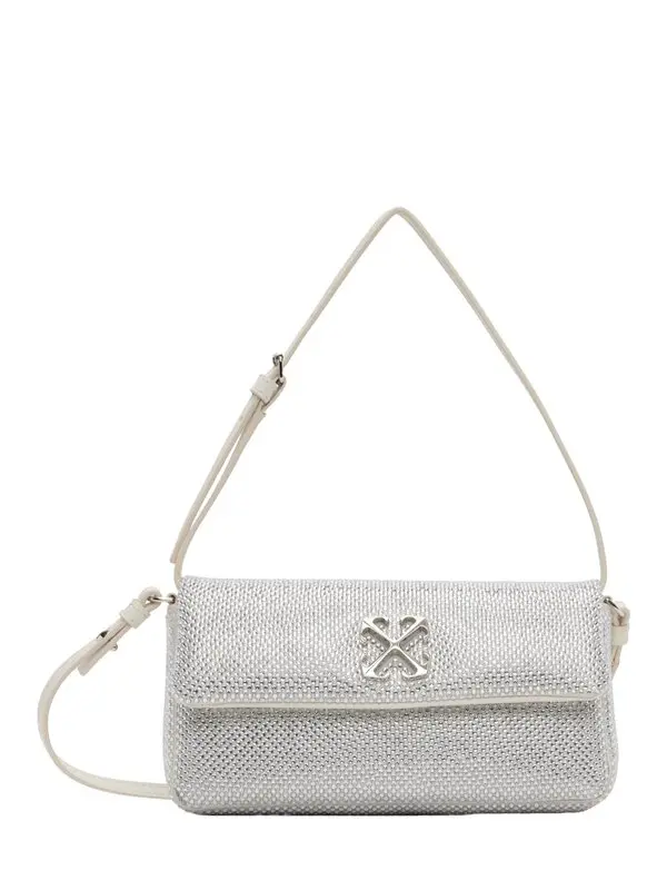 Off-White Jitney 0.7 Arrow Motif Shoulder Bag - Gray