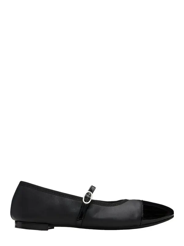 Repetto Georgiana Mary Jane Flat - Black