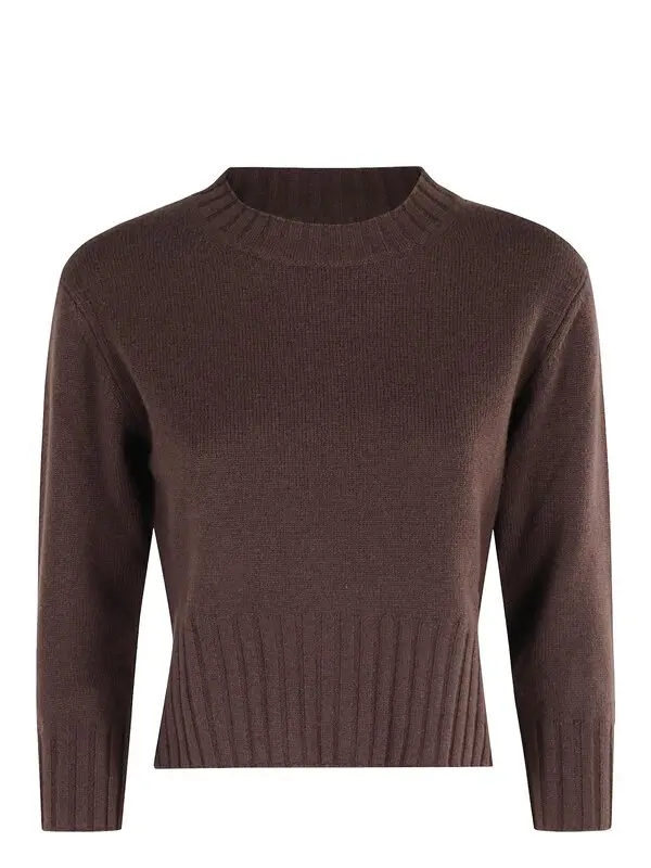 LOULOU STUDIO Crew Neck" Sweater - Brown