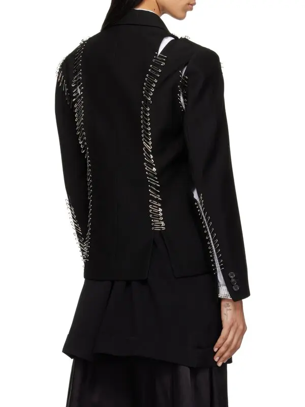Comme Des Garçons Embellished Blazer - Black