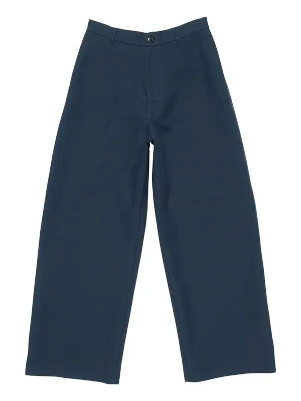 Acne Studios Logo Patch Trousers - Navy Blue