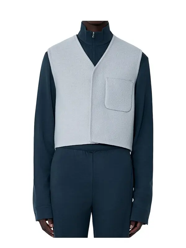 RIER Walker City V-neck Gilet - Grey