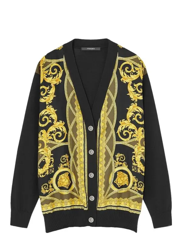 Versace La Coupe Des Dieux Cardigan - Black