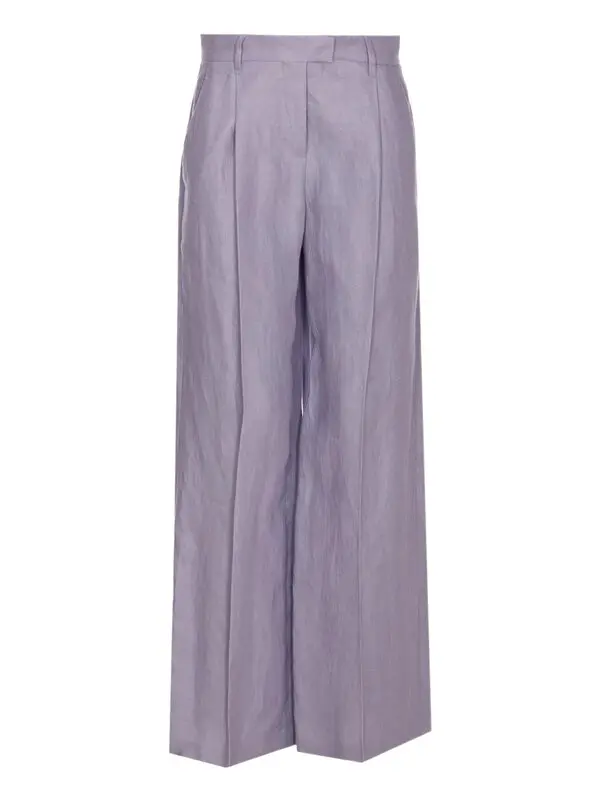 Brunello Cucinelli High-waist Pleated Trousers - Lavender