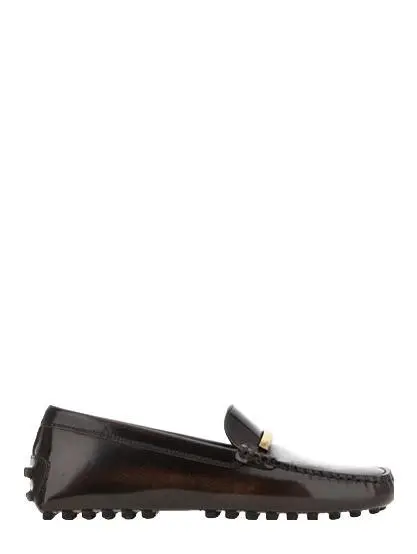TOD'S Gommino Driving Loafers With Horsebit Detail - Brown