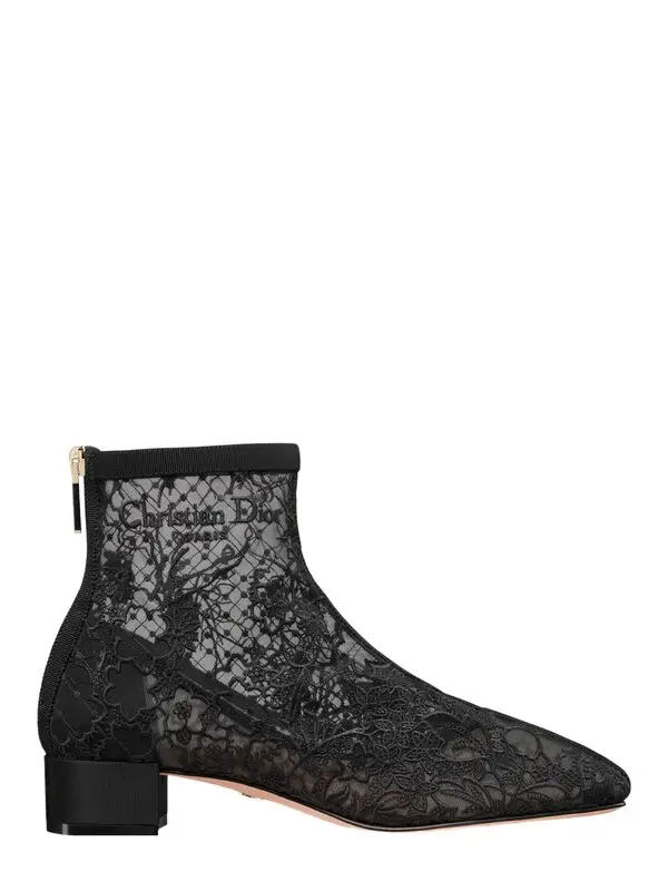 Dior Heeled Ankle Boot - Black
