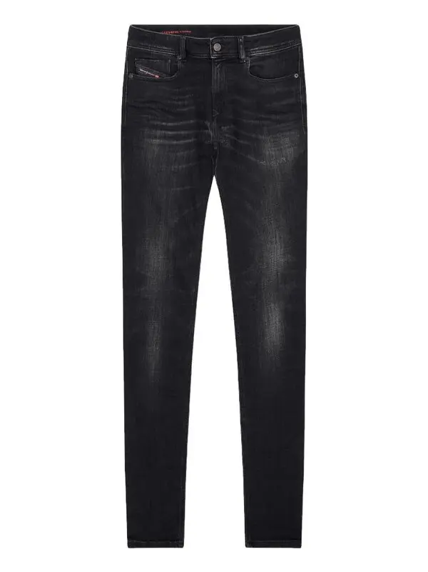 DIESEL® Faded Straight-leg Jeans - Black