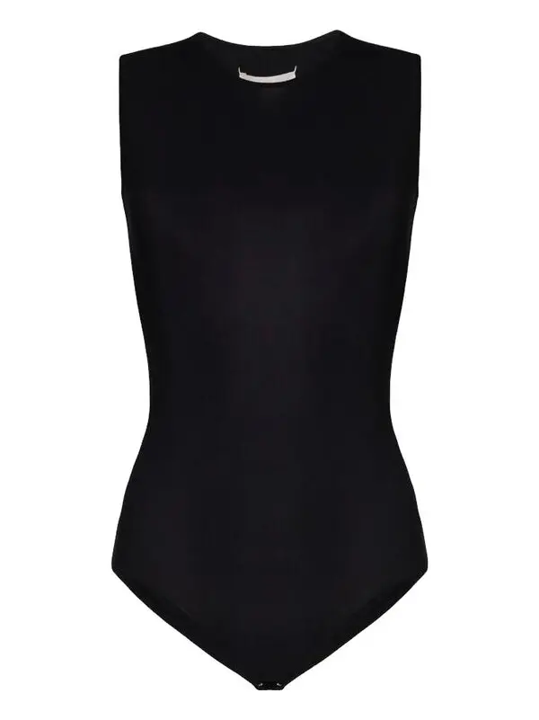 MAISON MARGIELA Sleeveless Bodysuit - Black