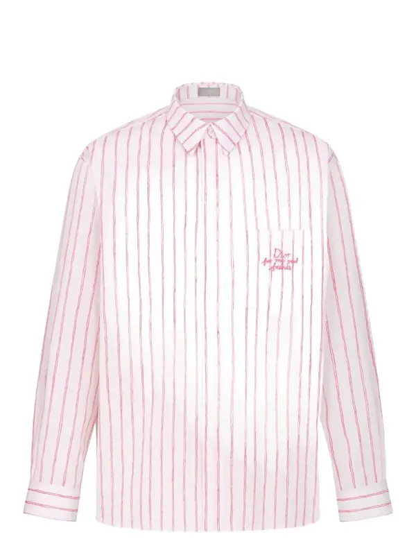 Dior And Hylton Nel Oversized Shirt - White, Pink