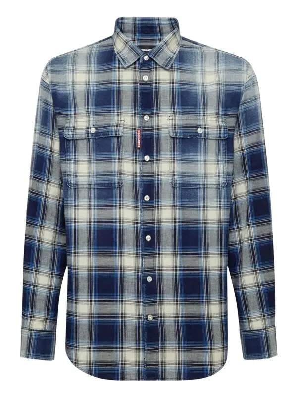 Dsquared2 Plaid Shirt - Gray