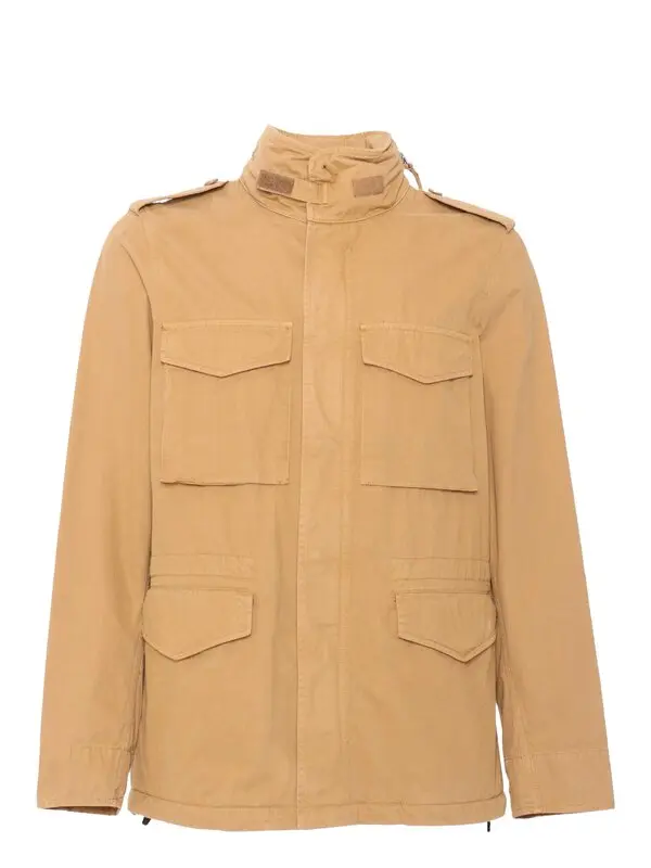 Aspesi Long-sleeved Casual Jacket With Stand Collar - Nude