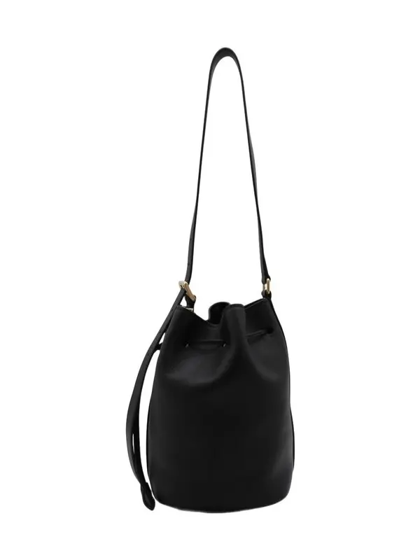 Miu Miu Logo Bucket Bag - Black