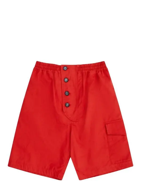 Bottega Veneta Light Cotton Twill Shorts - Rosewood Color