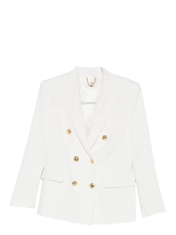 Elisabetta Franchi Double-breasted Blazer - White