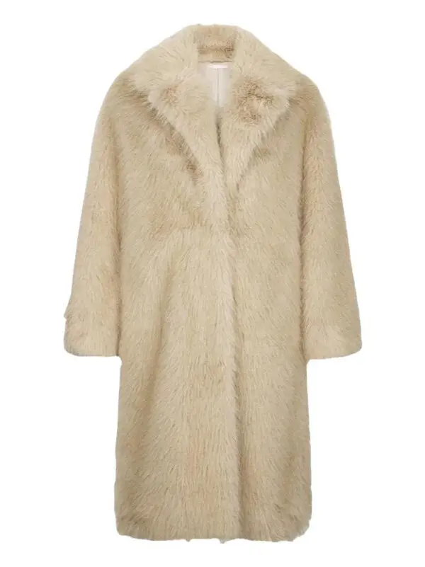 Liu Jo Faux Fur Long-sleeved Coat - No