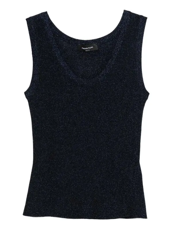 Fabiana Filippi Sleeveless Cropped Vest - Black