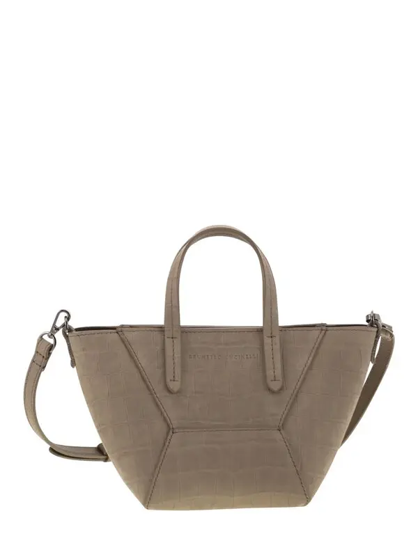 Brunello Cucinelli Mini Shoulder Bag - Brown
