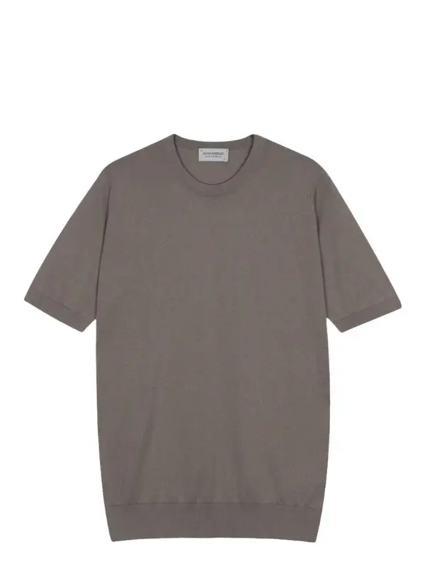 John Smedley Kempton Crew Neck Knitwear - Gray