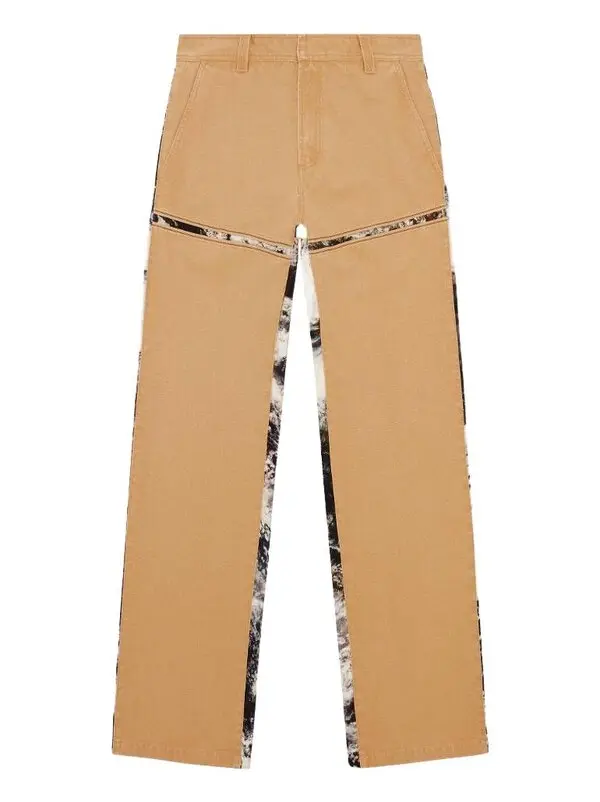DIESEL® P-mitch Logo-embroidered Trousers - Brown