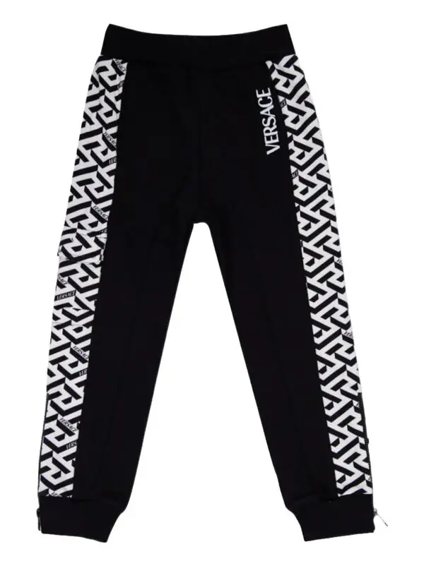 Versace Greca Pattern Track Pants - Black