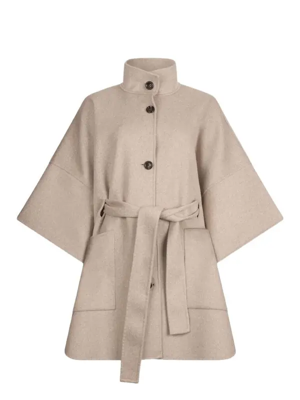 Liu Jo Belted Kimono Coat - Beige