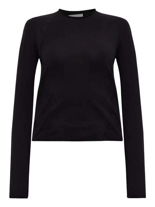 Helmut Lang Twisted Long-sleeved Crewneck T-shirt - Black