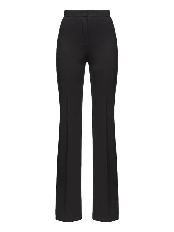 Pinko High Waist Flared Trousers - Black