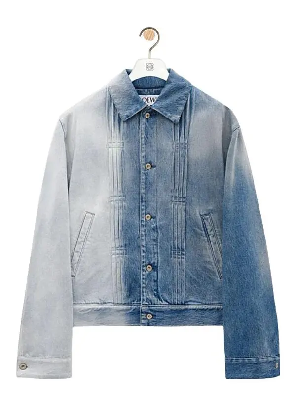 Loewe Two-toned Button-up Jacket - White/blue
