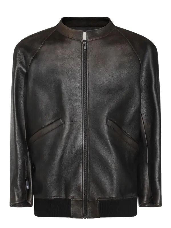 THE ROW Kengia Jacket - Dark Brown