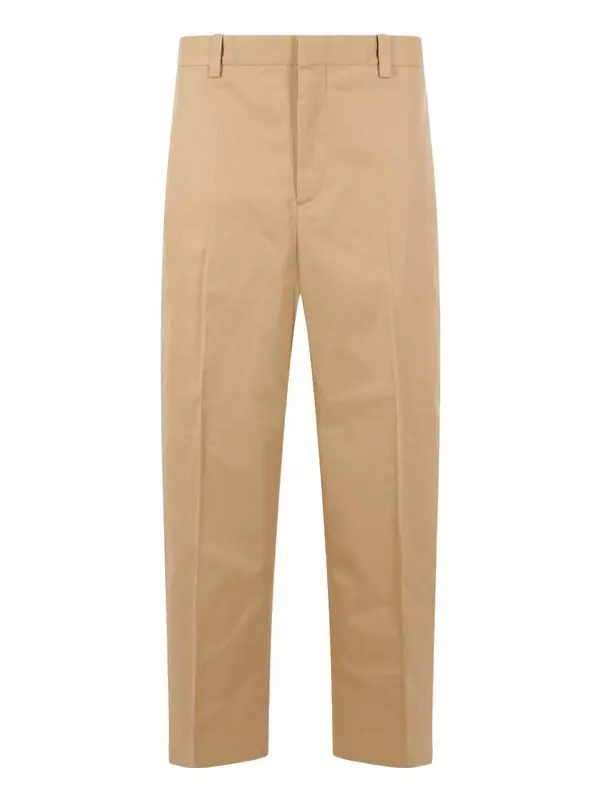 JIL SANDER Straight Leg Tailored Trousers - Nude